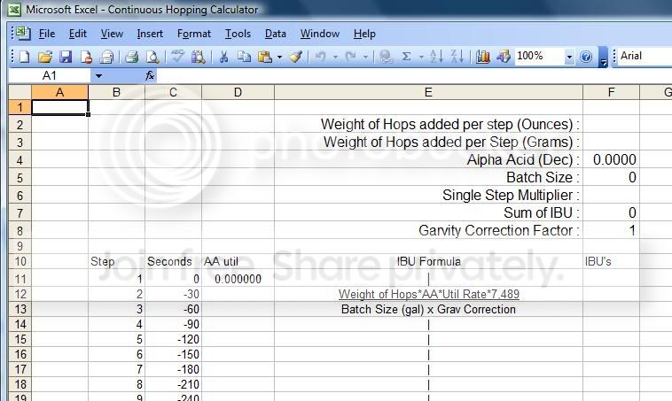 Continuously Hopped IBU Calculator | Homebrew Talk - Beer, Wine, Mead ...