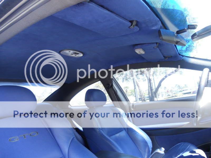 Blue Suede Headliner (pics) | LS1GTO.com Forums