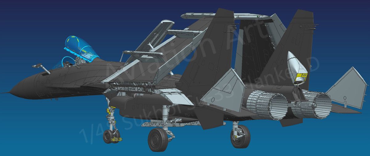 1/48 - Sukhoi Su-33 "Flanker-D" by Kinetic - released - Begemot decals ...