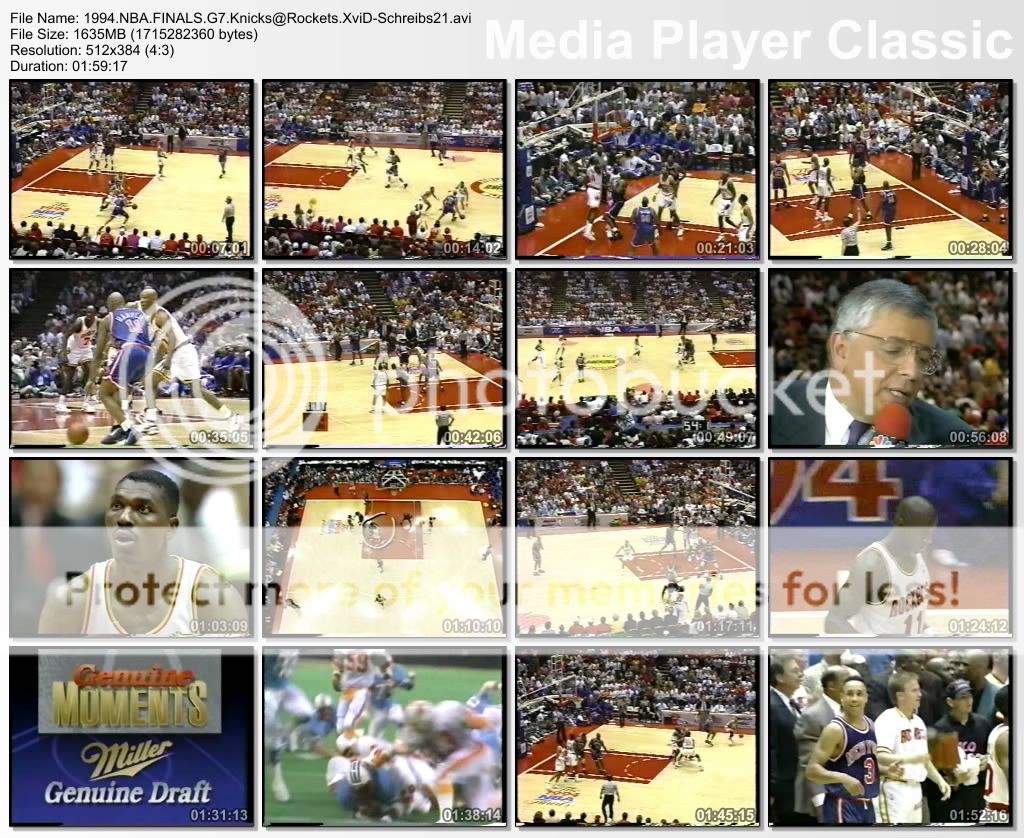 NBA FINALS 1994 Game 7 Houston Rockets vs New York Knicks 22/06/1994