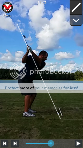 Steeper shoulder plane - just cant do it when hitting ball ...