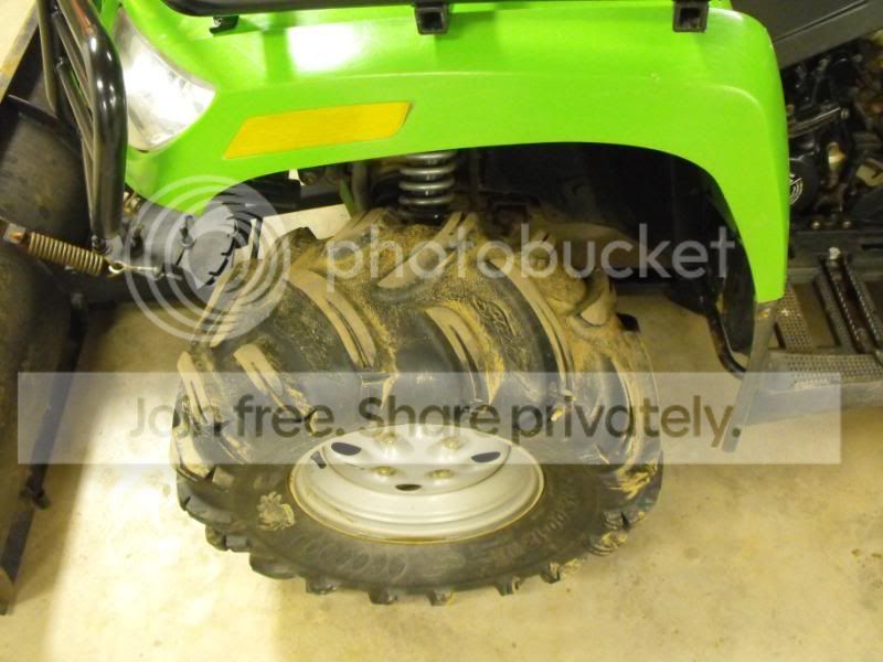 pictures of 12 inch wide tires on stock rims?? | Arctic Chat : Arctic ...